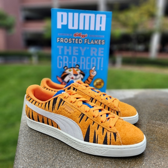 Puma | Shoes | Mens Puma Frosted Flakes X Suede Tony The Tiger | Poshmark